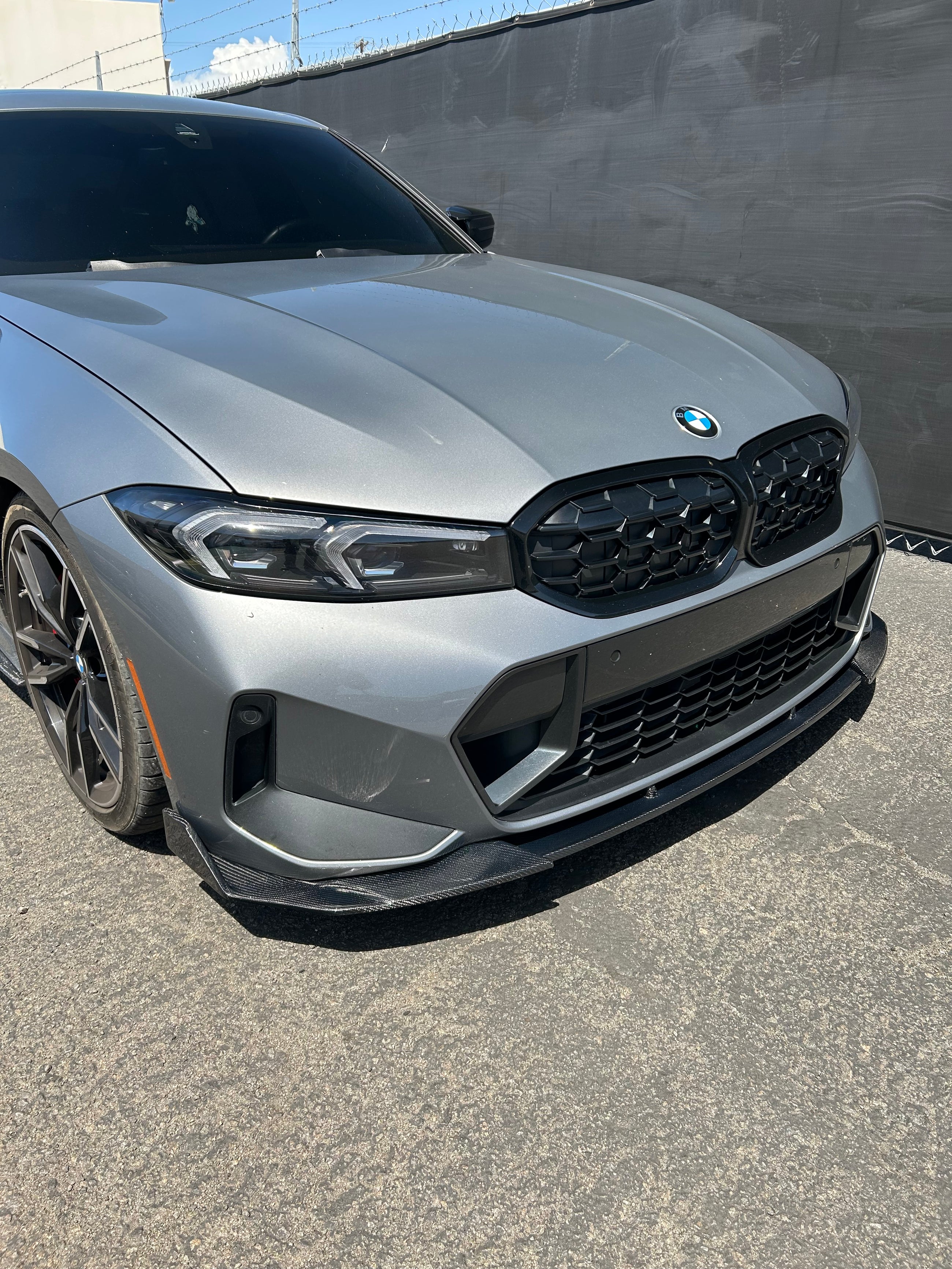 BMW G20 3 Series LCI V Style V1 3PC Carbon Fiber Front Lip