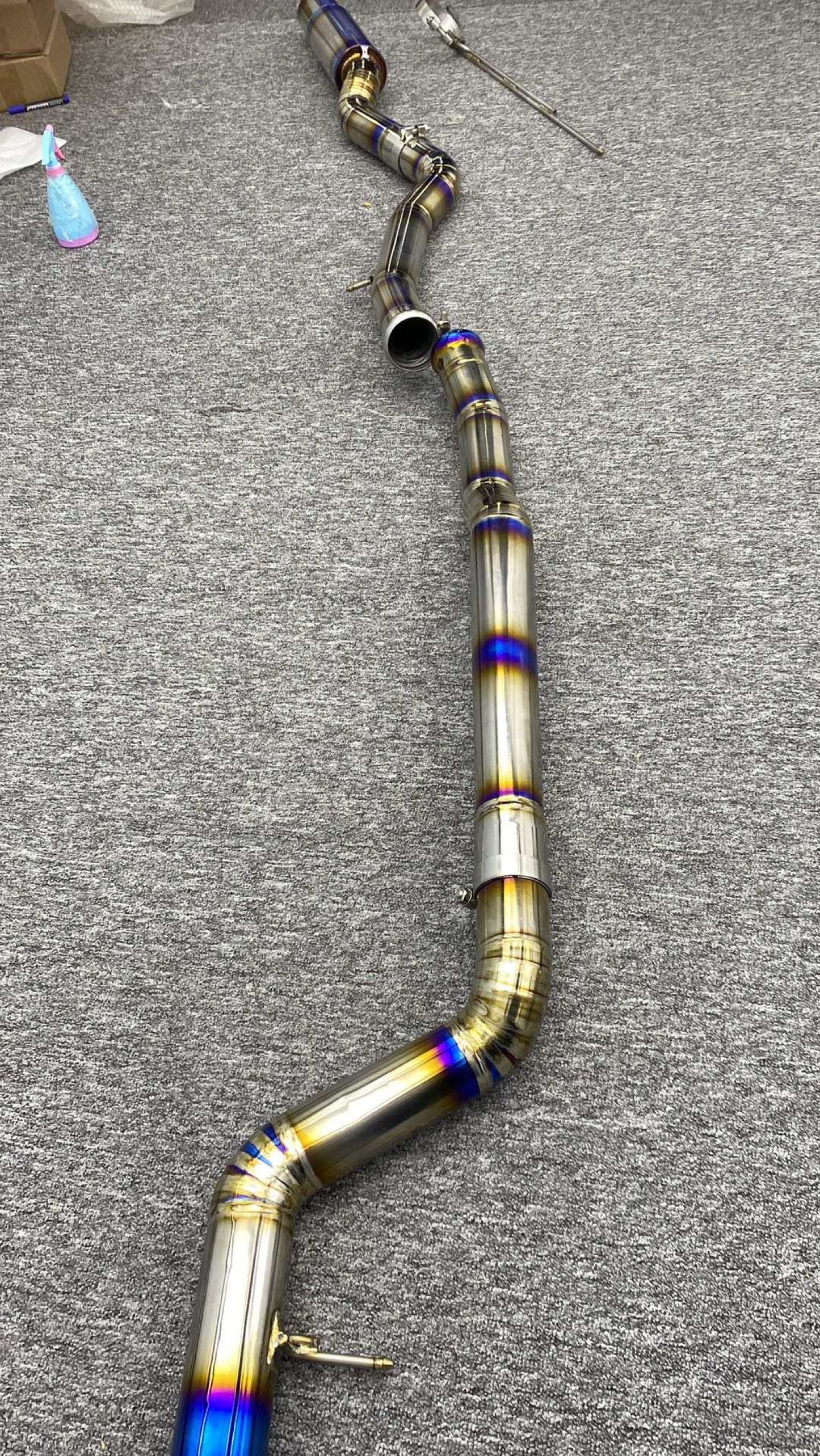 S55 M3/M4 TITANIUM SINGLE EXIT CATBACK EXHAUST (TOMEI STYLE) – Cen-Cal ...