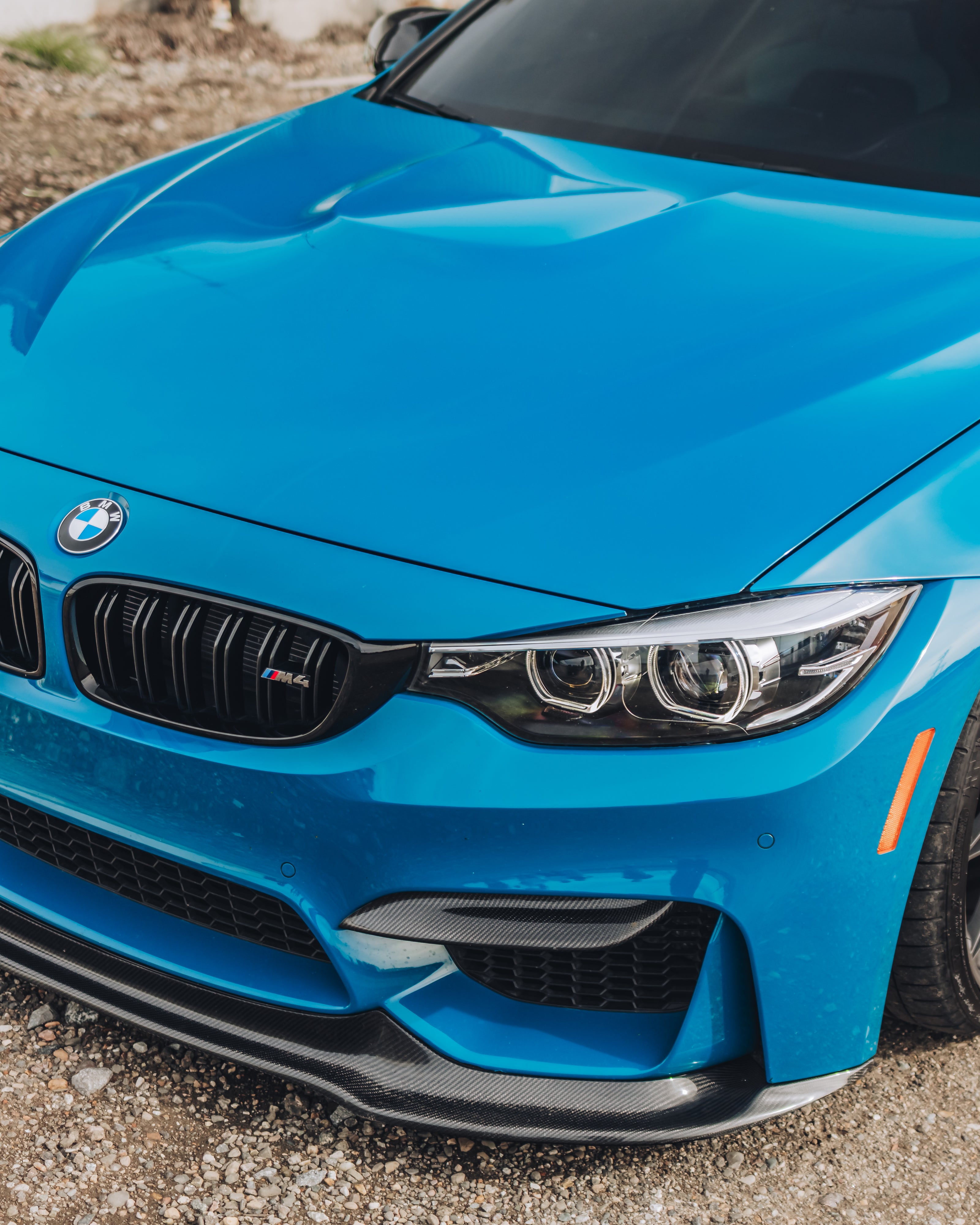 F8X M3/M4 V Style Carbon Fiber Front Lip – In Stock for F80, F82, and ...