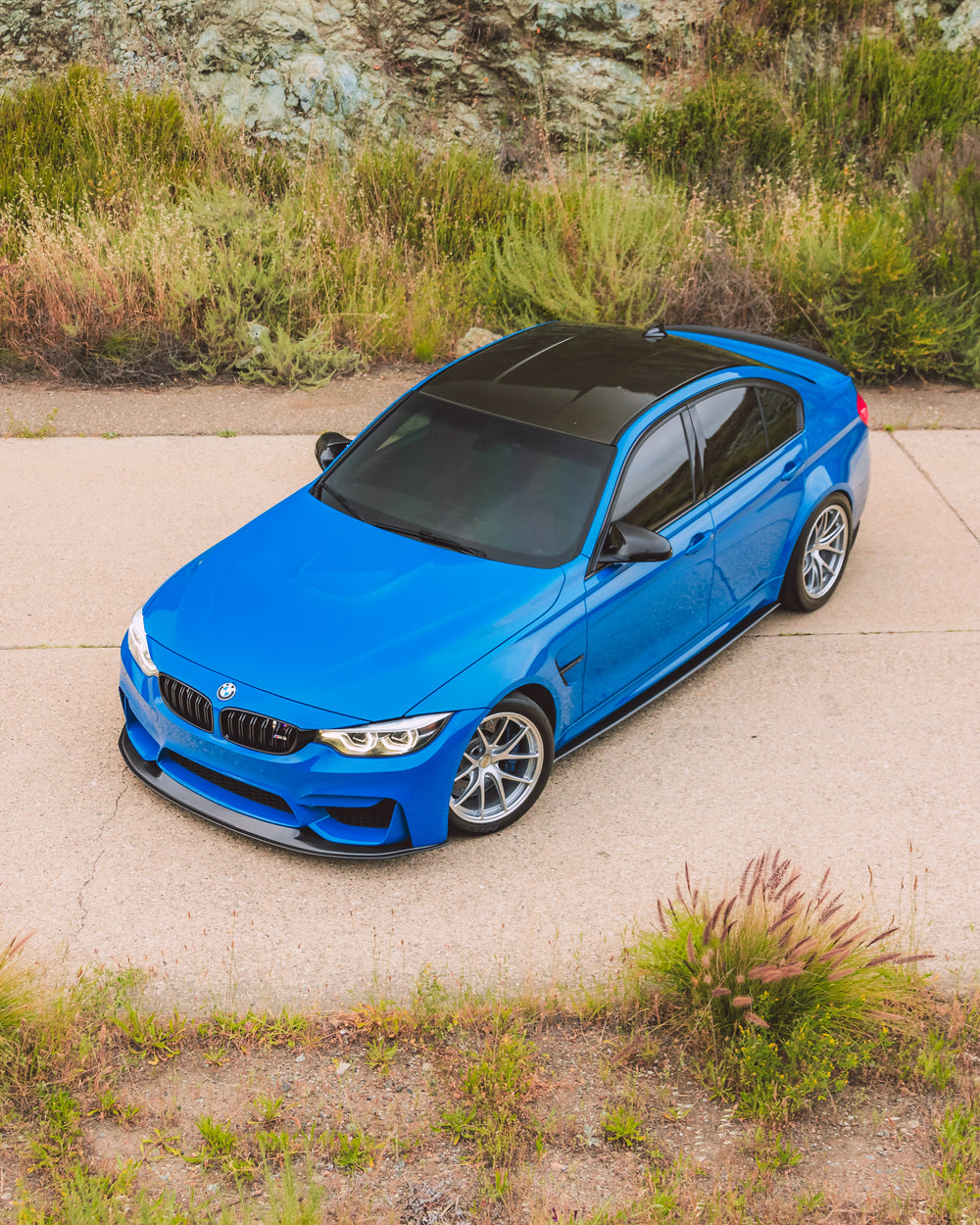 F8X M3/M4 J Style Carbon Fiber Front Lip – Aggressive Design with 2x2 Weave