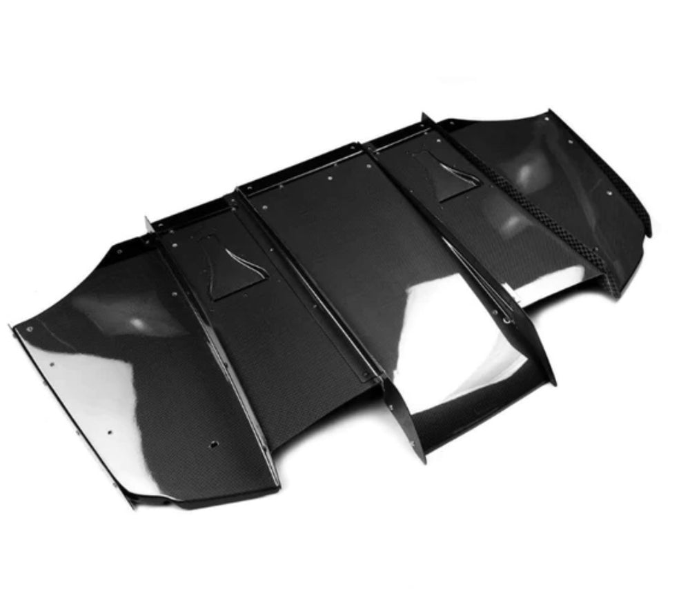 E9X M3 Varis Carbon Fiber Diffuser UNDERTRAY- E90/E92/E93