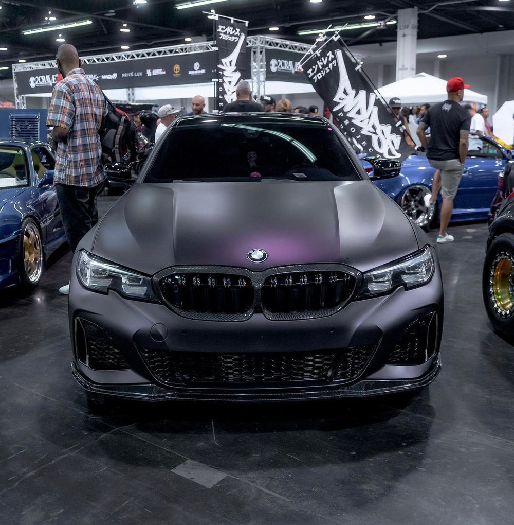 G20 V Style V1 3PC Carbon Fiber Front Lip