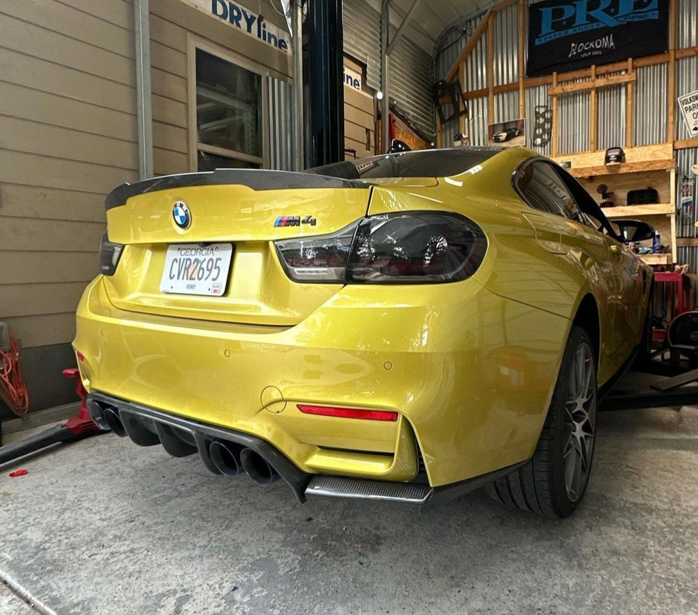 BMW F8X M3/M4 V Style Carbon Fiber Diffuser - Aggressive Rear-End ...