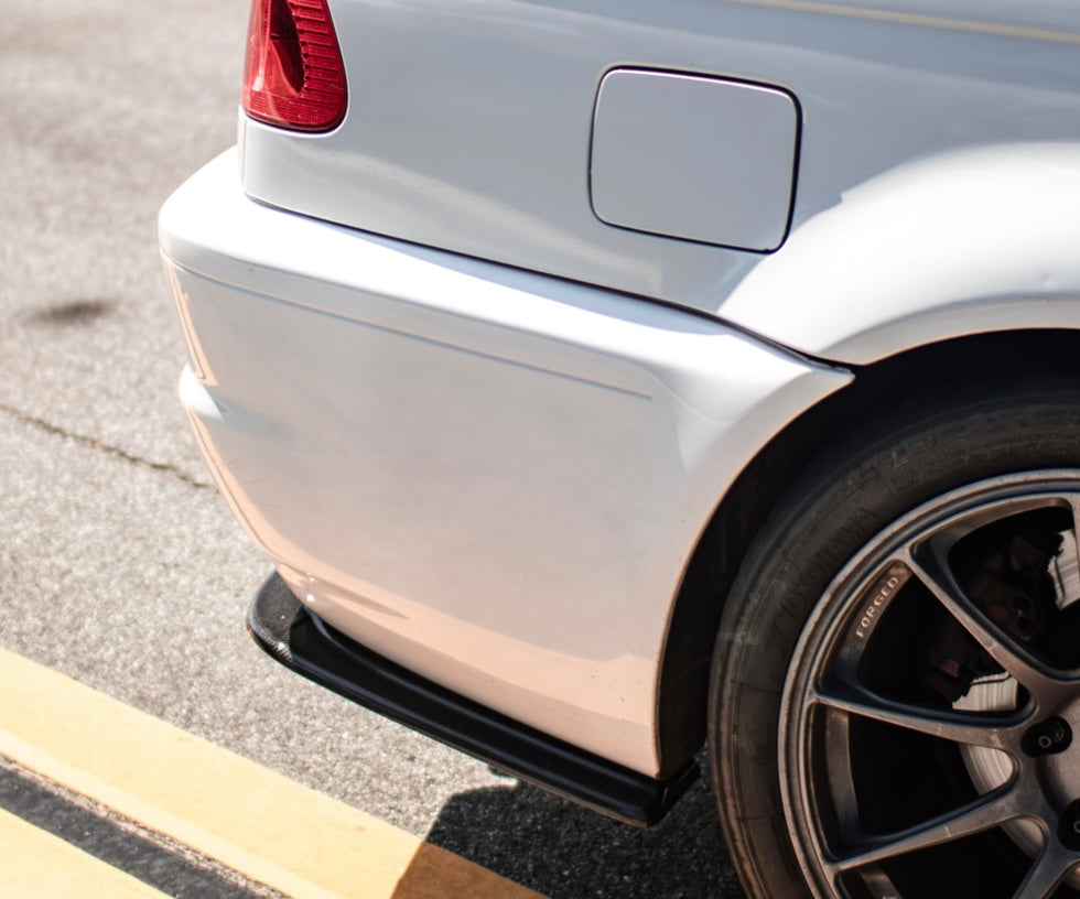 E46 M3-MX Carbon Fiber Rear Bumper Extensions – Cen-Cal Motorsport