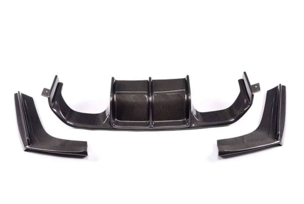 F8X M3 M4 Carbon Fiber V Style Rear Diffuser 3 PC – Cen-Cal Motorsport