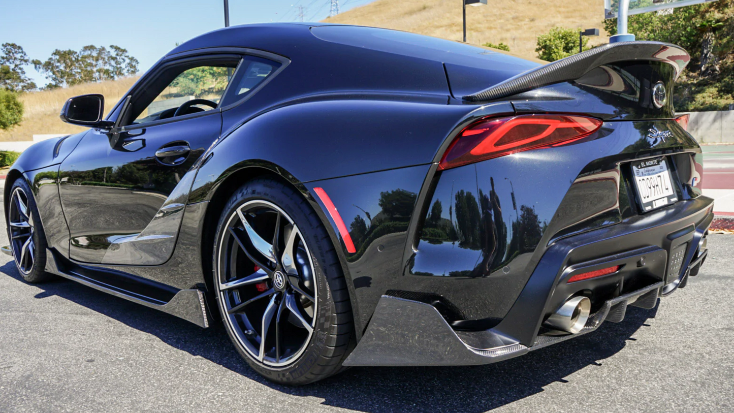 A90/A91 SUPRA CARBON FIBER SIDE SKIRT EXTENSIONS V2 – Cen-Cal Motorsport