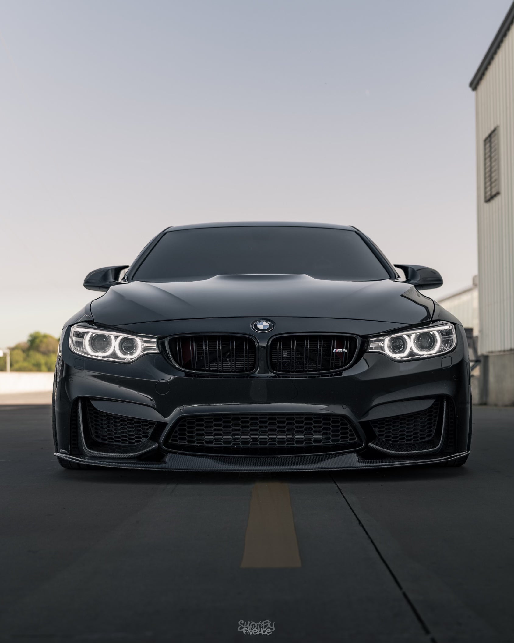 F8X carbon fiber J style front lip
